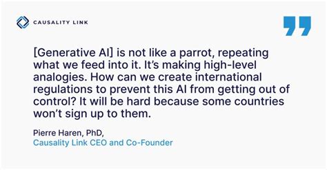 Causality Link On Linkedin Can Artificial Intelligence Be Regulated Ceo Pierre Haren Spoke To…