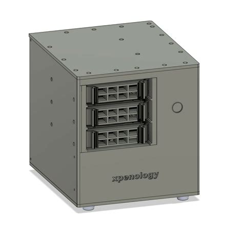 Free STL File Mini ITX NAS Case With Hotswap HDD Tray Template To
