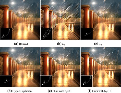 visual comparison using different regularizers on a challenging image