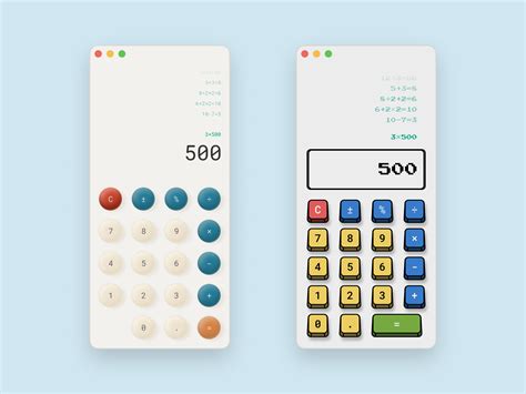 Calculator UI Design Daily UI 004 By Geunly Park On Dribbble