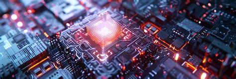 Premium Photo Illustration Quantum Computer Core Visualization