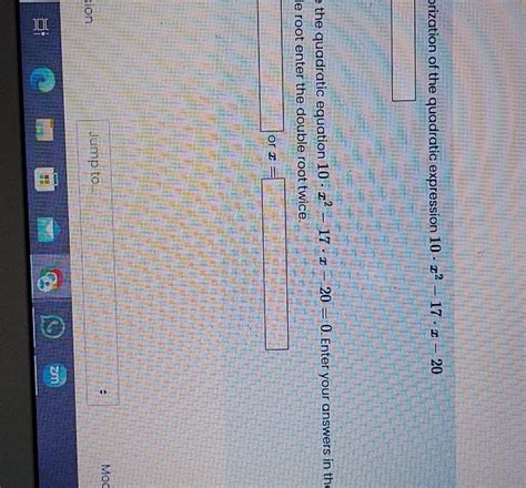 Rization Of The Quadratic Expression 10 X2 17 Studyx