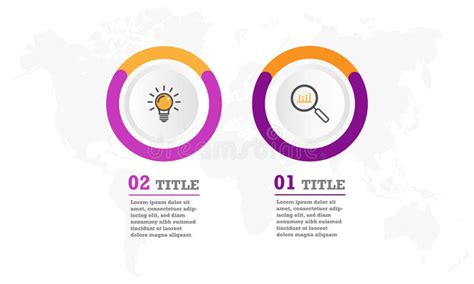 Business Process Timeline Infographics With 2 Steps Options Stock