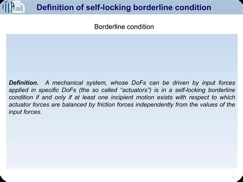 Self Locking Analysis In Closed Kinamatic Chains Pptx