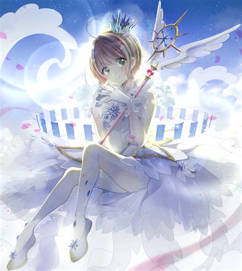 Yache Card Captor Sakura Kinomoto Sakura Dress Pantyhose Weapon