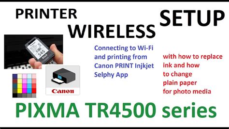 Wireless Setup For Canon Pixma Tr4520 Tr4550 Tr4540 Tr4570 E4240 With
