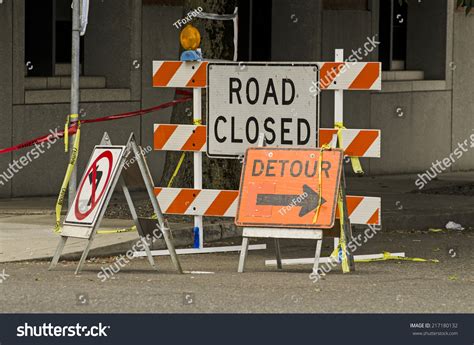 Road Closed Detour Sign