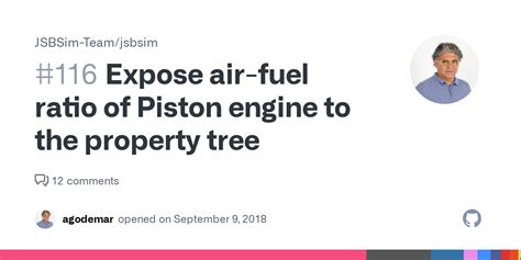 Expose Air Fuel Ratio Of Piston Engine To The Property Tree · Issue