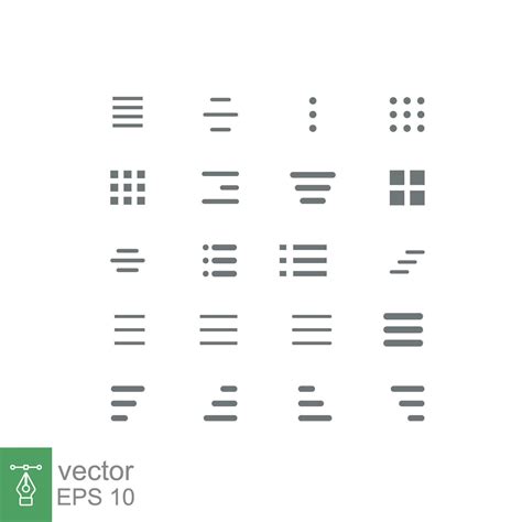 Minimal Set Of Hamburger Menu Flat Icons Menu Icons Vector Set Of Ui