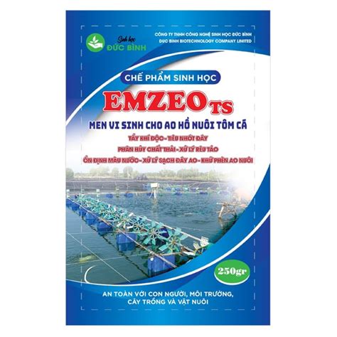 Men vi sinh cho ao hồ nuôi tôm cá Emzeo TS Vinong Sinh học Đức Bình