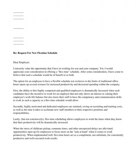 Flexible Working Request Template At Taraislinnblog Blog