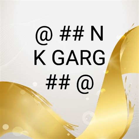 N K Garg Youtube