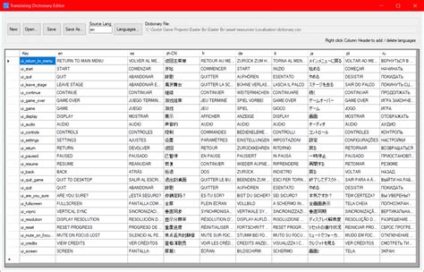Translating Dictionary Builder By KNEE DEEP GAMES