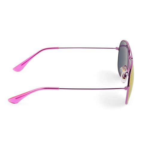 Cruz Xs Aviator Sunglasses Pink Rush Metallic And Pink Rush Mirror
