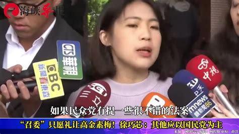 召委只愿礼让高金素梅徐巧芯其他应以国民党为主