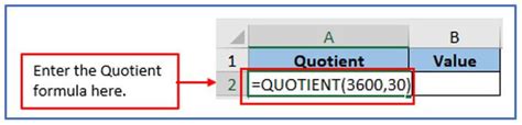 How To Use The Quotient Function In Excel Resource