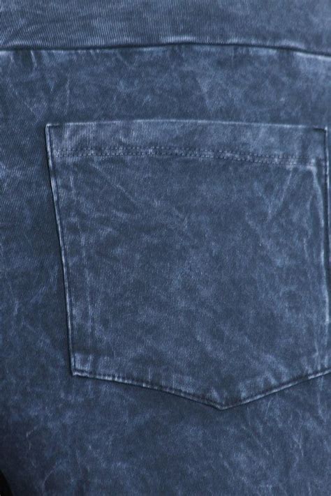 Chatoyant Plus Size Mineral Wash Cropped Wide Leg Pants Electric Blue