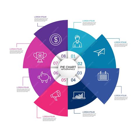 Premium Vector Pie Chart Business And Financial Presentation Template