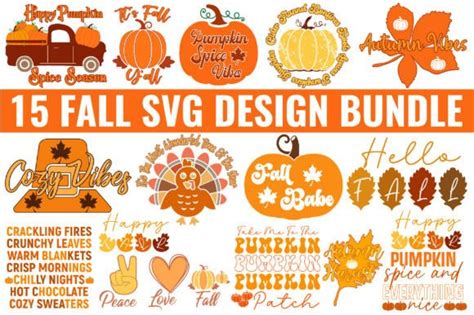 Fall Svg T Shirt Design Bundle Graphic By Creative T Shirts · Creative