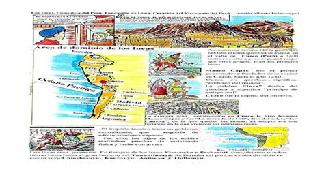 Los Incas Conquista Del Perú Fundación De Lima Creación Del