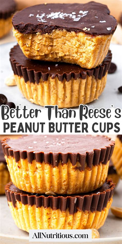 Better Than Reese's Peanut Butter Oat Cups - All Nutritious