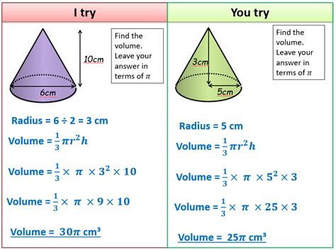 Volume Of A Cone Questions And Answers