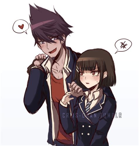 Short Haired Pregame Maki And Kaito R Danganronpa