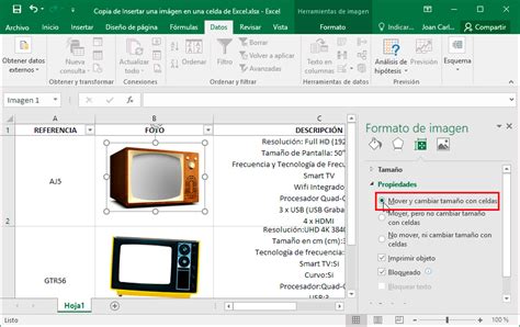 como insertar imagen en excel en una celda image to u