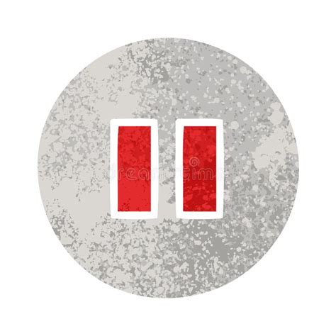 Button Pause Illustration Stock Vector Illustration Of Clipart