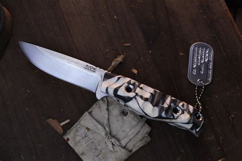 3DK MAK 4 Fixed Drop Point N690 Blade Mammoth Ivory Resin Handle