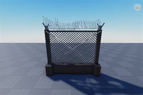 Roblox Military Spiked Fence High Poly Clearly Development