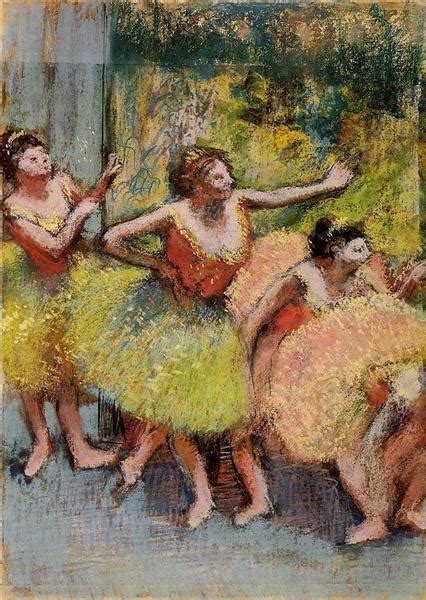 Dancers In Green And Yellow C1899 C1904 Edgar Degas