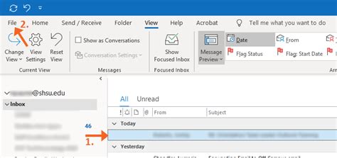 Outlook Saving Email As A File