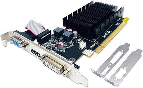 Qthree Radeon Hd 5450 Graphics Card 2gb Gddr3 64 Bit Dvi Hdmi Vga Low Profile Video