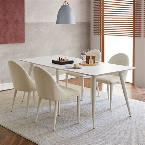 Solid Color Dining Table Slate Dining Table And Chair Set Light