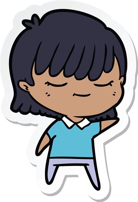 Autocollant Dune Femme De Bande Dessinée 39871867 Png
