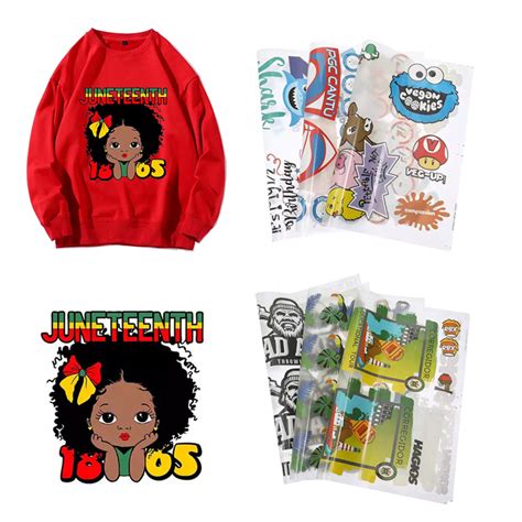 Black Girl Iron On Thermal Transfers Patches For Clothing Diy Heat