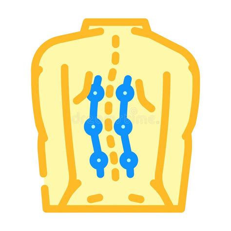 Scoliosis Surgery Surgery Color Icon Vector Illustration Stock