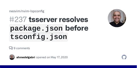 Tsserver Resolves `packagejson` Before `tsconfigjson` · Issue 237 · Neovimnvim Lspconfig