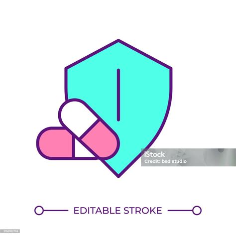 안전한 약물 Rgb 색상 아이콘 0명에 대한 스톡 벡터 아트 및 기타 이미지 0명 개념 경호 Istock