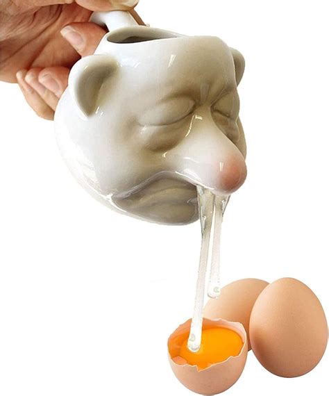 Egg Yolk Separator Egg Separator For Raw Eggs Red Nose