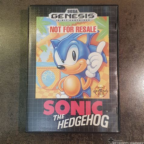 Sg Sonic The Hedgehog Not For Resale Cib Sega Genesis Suomen