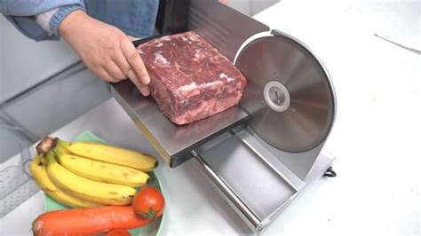 TINME 220V Stainless Steel Electric Meat Slicer Multifunction Food