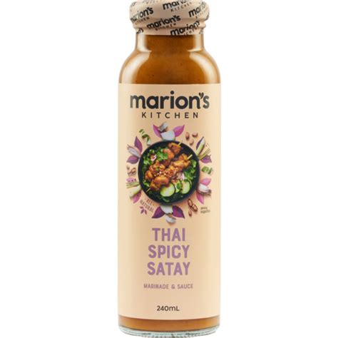 Marions Kitchen Thai Spicy Satay Sauce 240ml Drakes Online Shopping