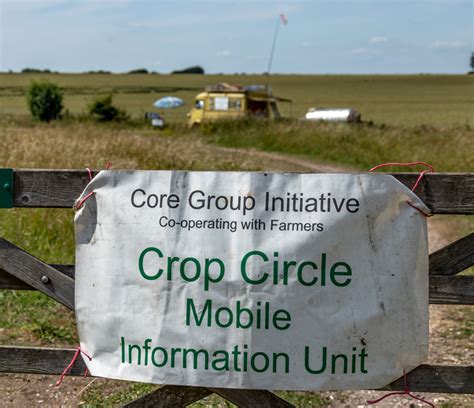 Crop Circle At Danebury Iron Age Hillfort Nr Stockbridge Hampshire