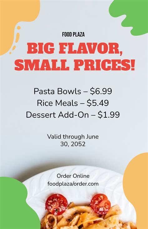 Free Prevention Of Food Wastage Poster Template To Edit Online