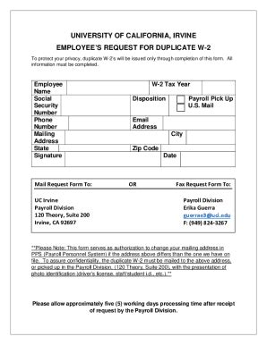 Fillable Online Request A Duplicate Form W 2 Wage And Tax Statement