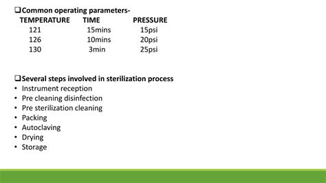 Sterilization Principles Of Sterilization Pptx
