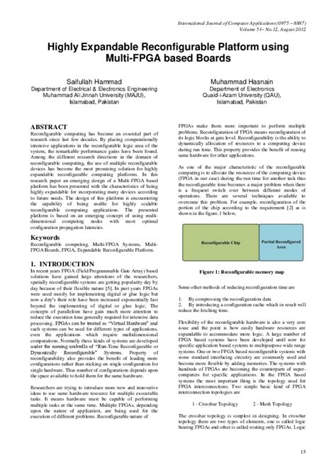 Pdf Highly Expandable Reconfigurable Platform Using Multi Fpga Based