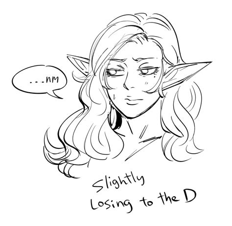 Safebooru 1girl Bb Baalbuddy Elf Embarrassed English Text Greyscale Highres Long Hair